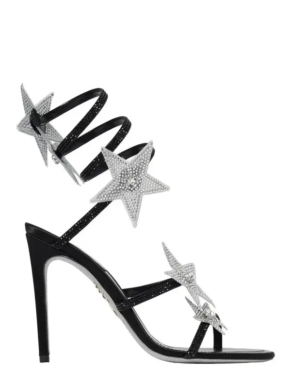 Rene Caovilla Heeled Sandal - Black