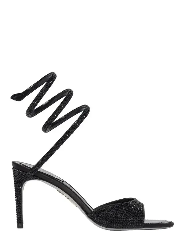Rene Caovilla Heeled Sandal - Black