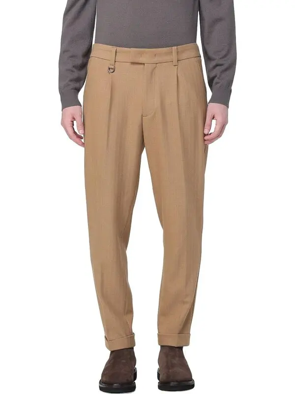 PAOLO PECORA Trousers - Beige