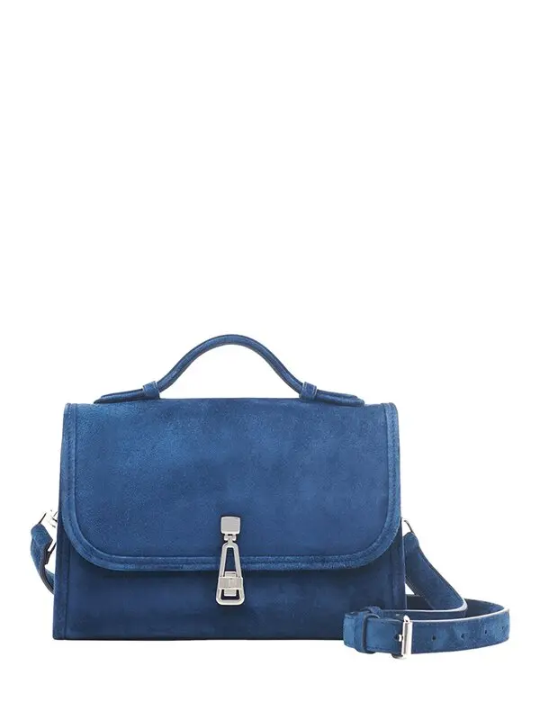 Gabriela Hearst Small Leonora Flap Bag - Navy