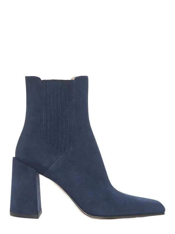 Gabriela Hearst Luke High Heel Ankle Boots - Navy