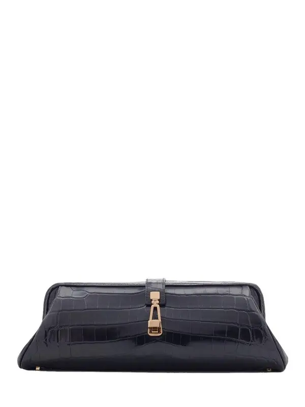 Gabriela Hearst Paola Clutch - Black