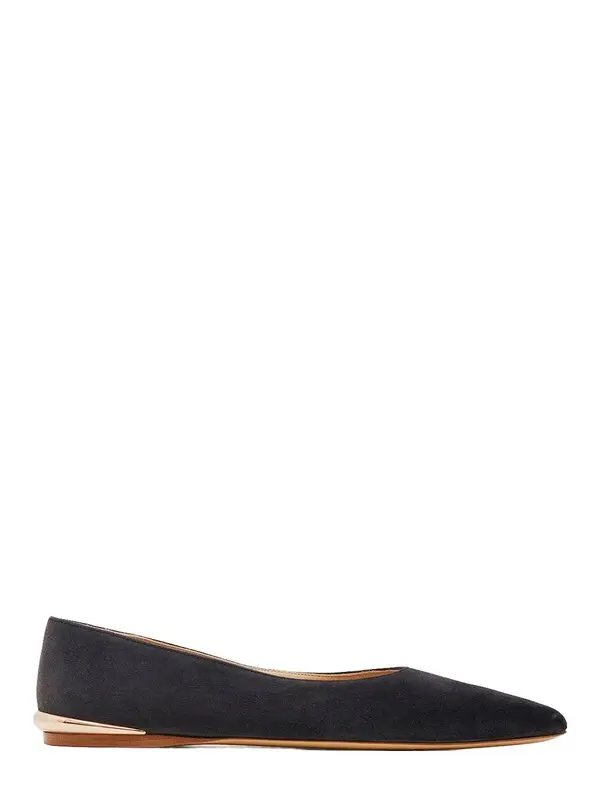Gabriela Hearst Fleur Ballerina Flat - Charcoal
