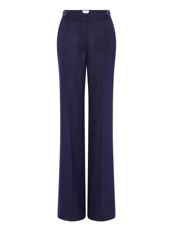 Gabriela Hearst Vesta Winter Silk Pant - Navy
