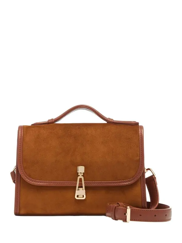 Gabriela Hearst Small Leonora Flap Bag - Cognac