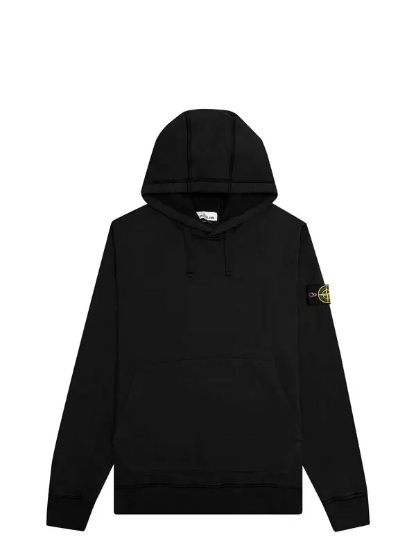 Stone Island Hooded Sweatshirt - Black