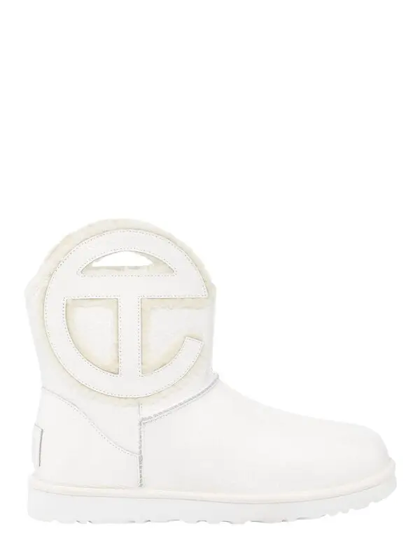 UGG Telfar X Logo Mini Boot - White