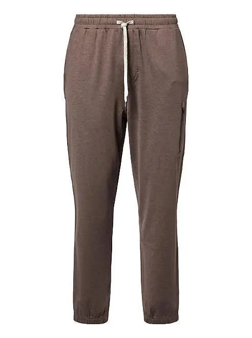 Vuori Sunday Performance Stretch-jersey Jogging Bottoms - Huckleberry Heather