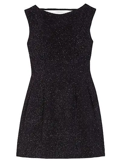 Maje Sleeveless Rhinestone-embellished Mini Dress - Black