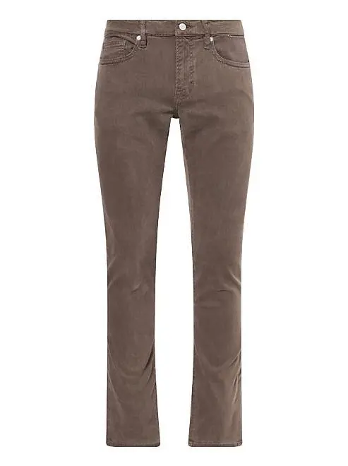FRAME L'homme Slim-fit Stretch-denim Jeans - Mocha