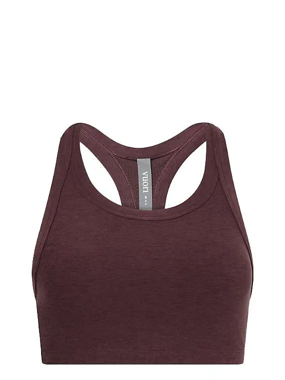 Vuori Elevation Racer Scoop-neck Sports Bra - Raisin Heather