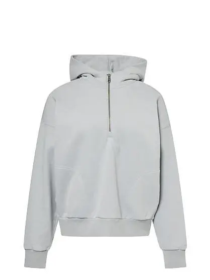 Vuori Relaxed-fit Cotton-blend Hoodie - Blue Haze