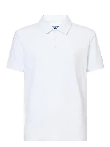Vilebrequin Phoenix Terry Cotton-blend Polo Shirt - Blanc
