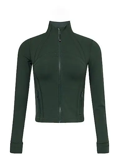 Lululemon Define Nulu Cropped Stretch-woven Jacket - Rainforest Green