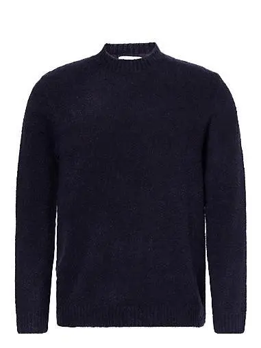 NOBL Cameron Crewneck Knitted Jumper - Navy