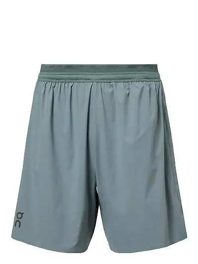 On 7" Performance Regular-fit Stretch-woven Shorts - Olive