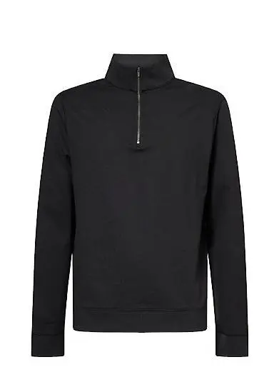 Vuori Coronado Half-zip Stretch-jersey Sweatshirt - Black Heather