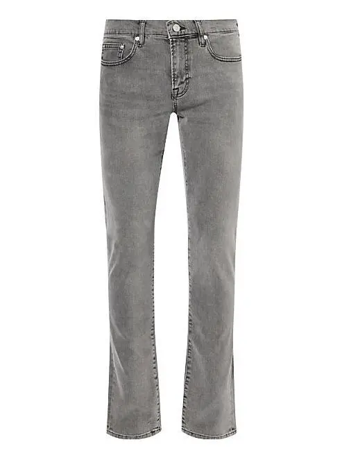 FRAME L'homme Slim-fit Stretch-denim Jeans - Shatter
