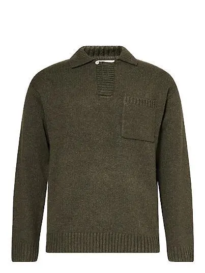 NOBL Maynard Long-sleeve Knitted Jumper - Green