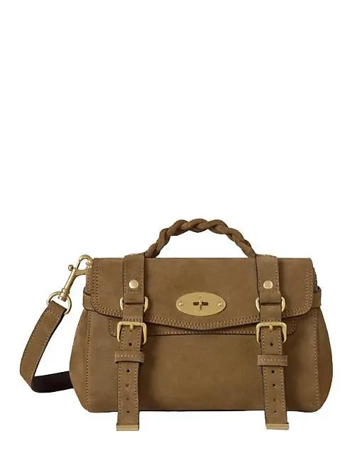 Mulberry Mini Suede Satchel - Salcombe Sand