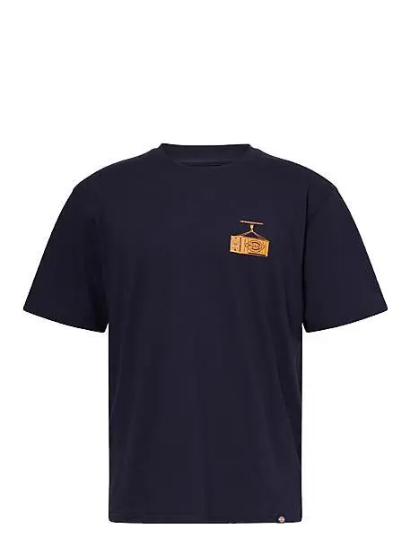 Dickies Apison Logo-print Cotton T-shirt - Night Sky