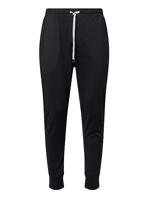 Vuori Sunday Performance Stretch-jersey Jogging Bottoms - Black