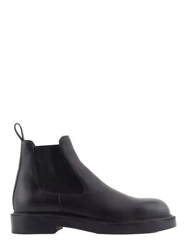 Emporio Armani Elastic-panel Chelsea Boots - Black