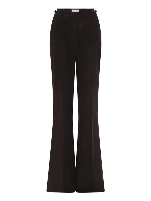 Gabriela Hearst Vesta Flare Pant - Chocolate