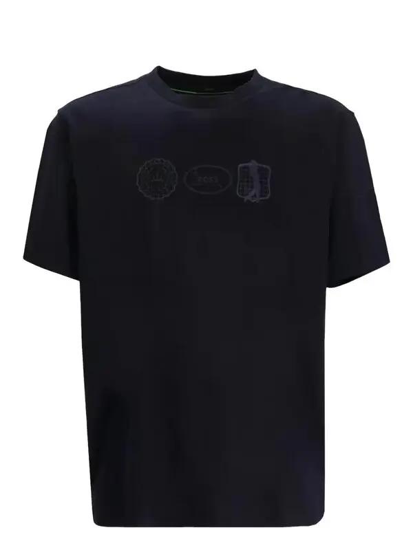 BOSS Logo-emed T-shirt - Black