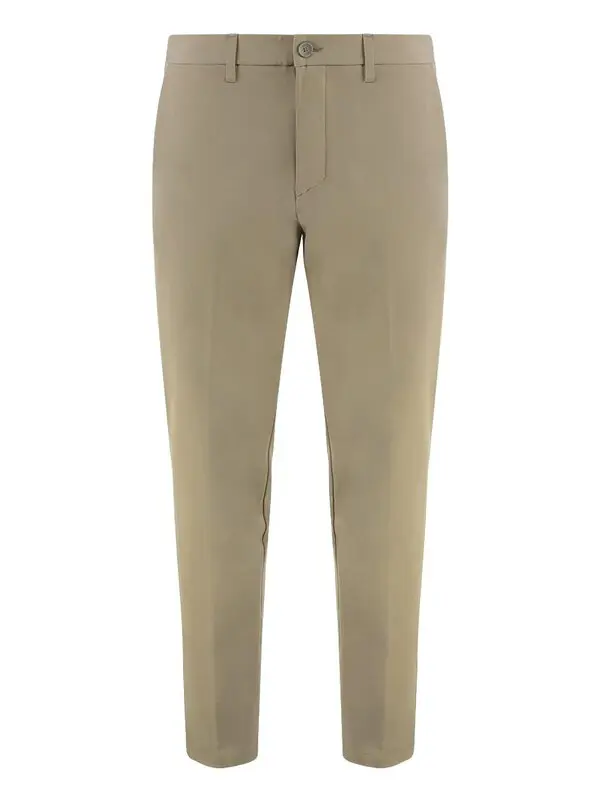 BOSS Regular Fit Stretch Trousers - Brown