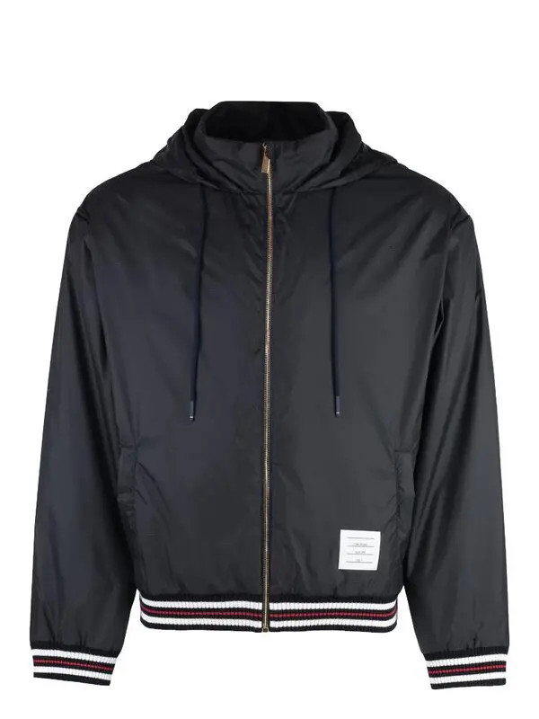 Thom Browne Nylon Bomber Jacket - Blue