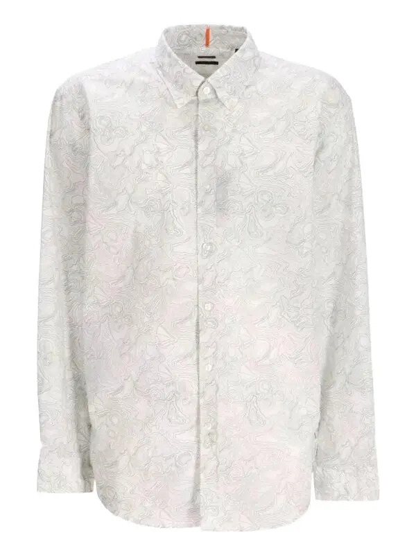 BOSS Patterned Shirt - Neutrals