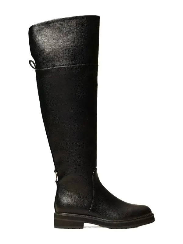 TWINSET 40mm Logo-detail Over-the-knee Boots - Black