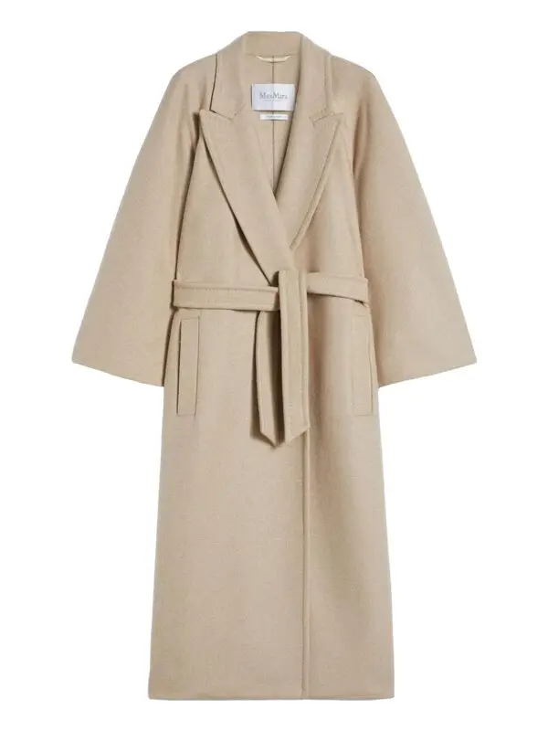 Max Mara Hand-sewn Flared Coat - Sand