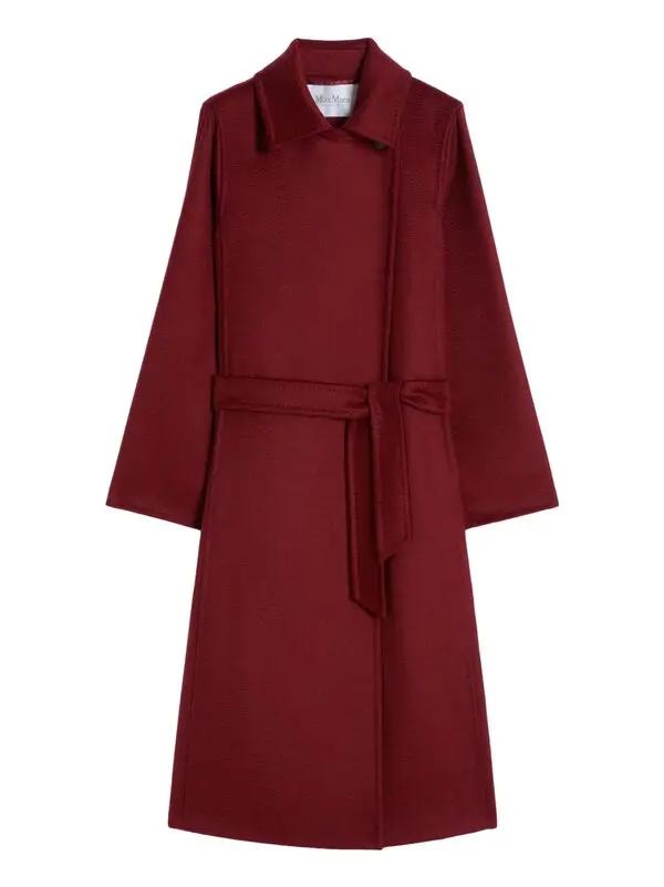 Max Mara Manuela Icon Camel Hair Coat - Raspberry
