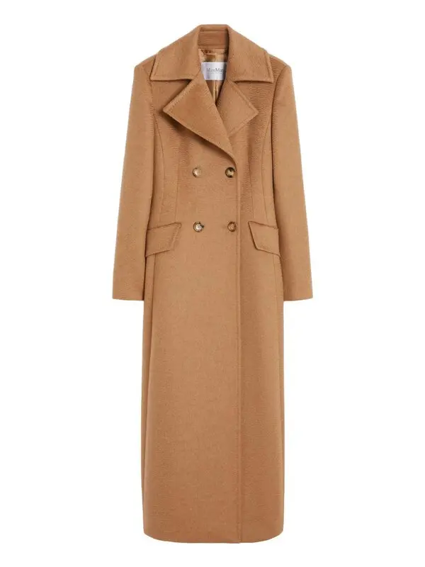 Max Mara Long Zibeline Coat - Camel