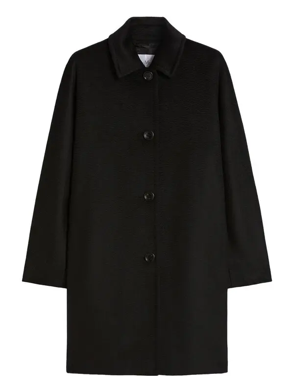 Max Mara Zibeline Camel Drap Coat - Black
