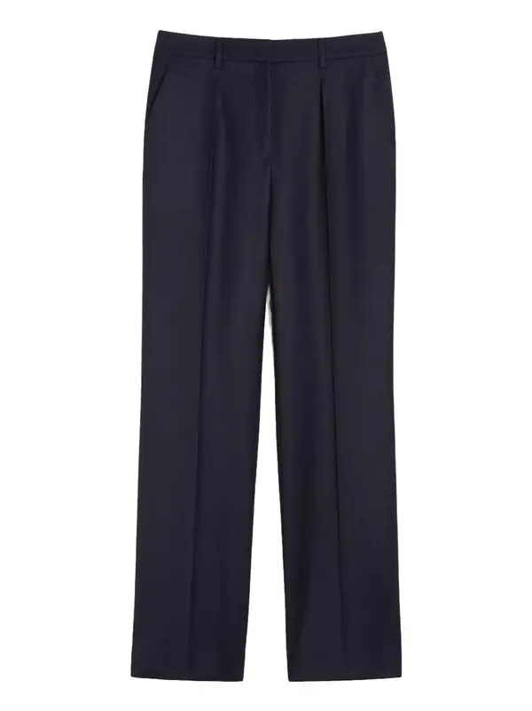 Max Mara Gabardine Wool Trousers - Ultramarine