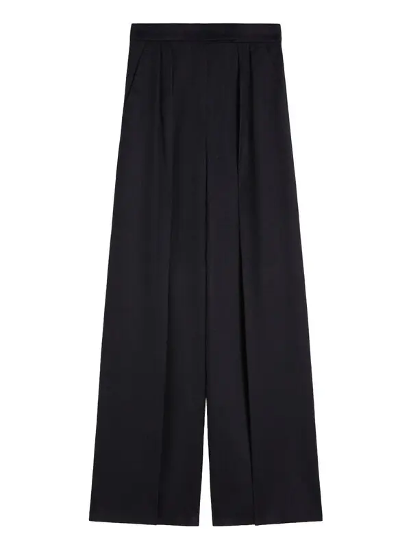 Max Mara Flared Wide-leg Trousers - Ultramarine
