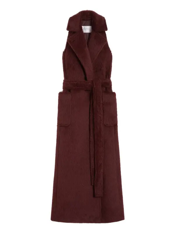 Max Mara Alpaca And Wool Coat - Cherry