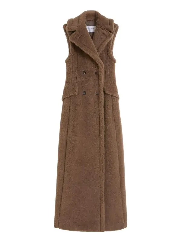 Max Mara Alpaca And Wool Teddy Coat - Brown