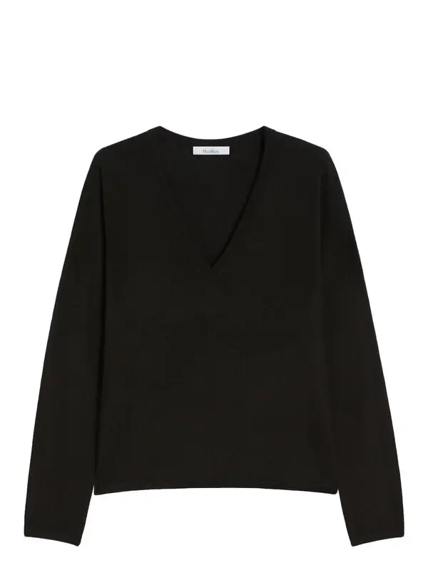 Max Mara Plain-knit Cashmere Jumper - Black