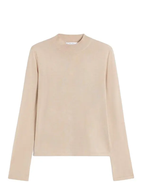 Max Mara Silk Knit Jumper - Beige
