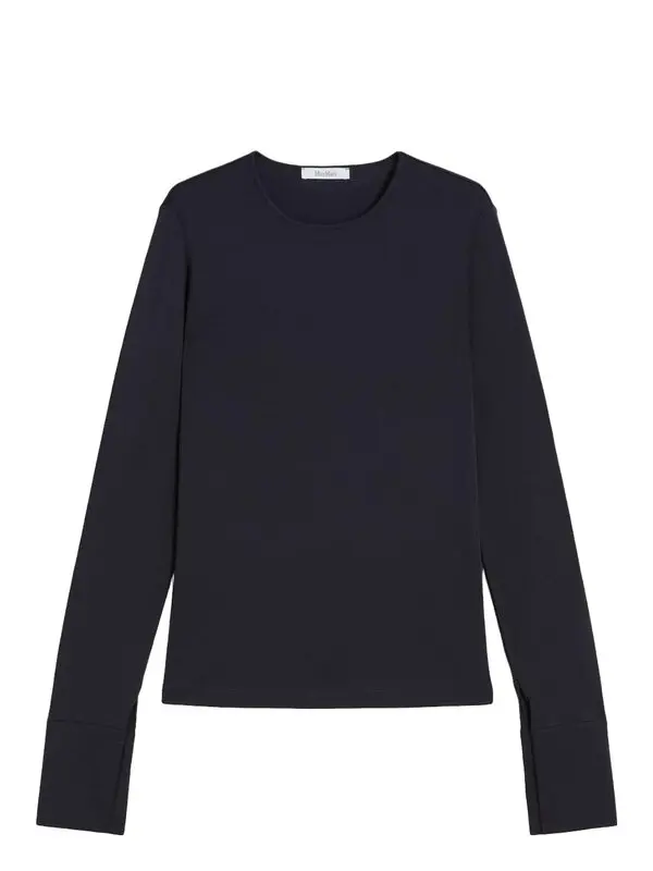 Max Mara Wool Jersey T-shirt - Ultramarine