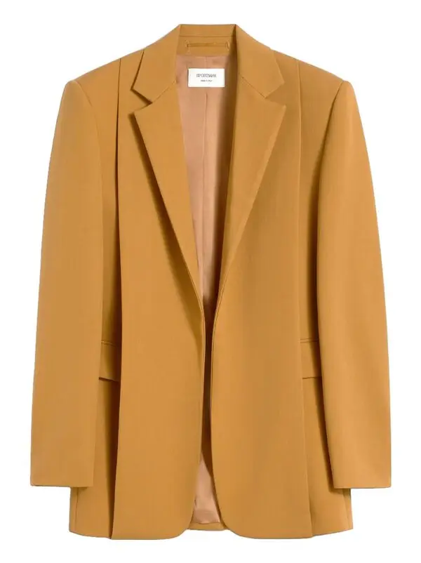 Max Mara Loose Wool Blazer - Ochre