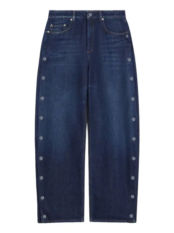Max Mara Wide-leg Jeans - Midnightblue