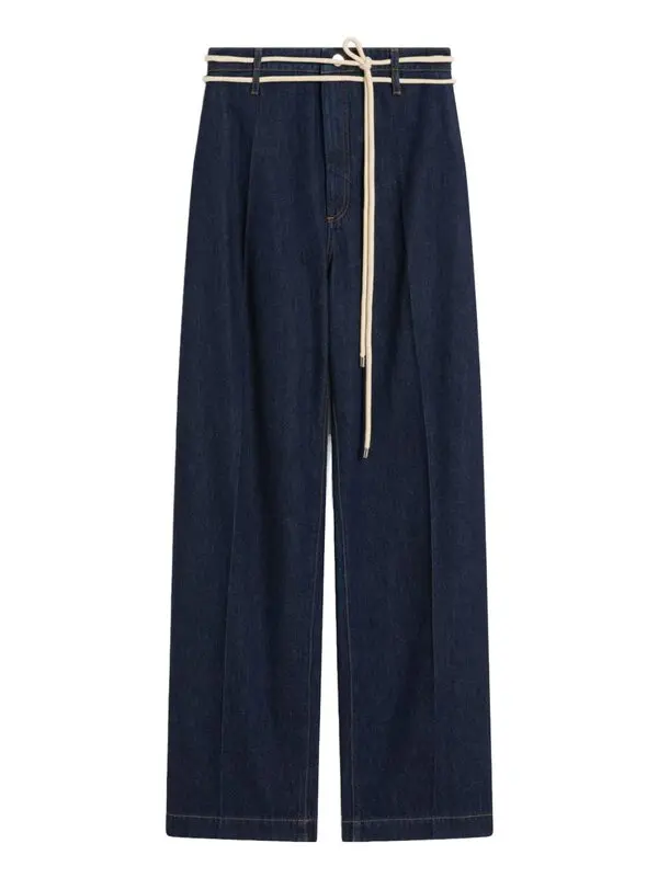 Max Mara Mannish Denim Trousers - Midnightblue
