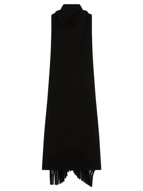 Max Mara Long Double-faced Pure Wool Dress - Black
