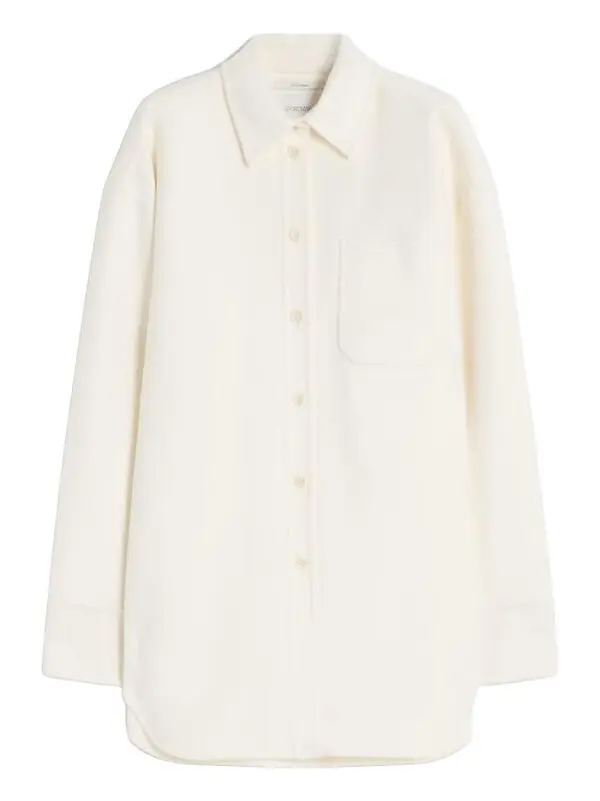 Max Mara Oversized Double Cloth Shirt - Milk