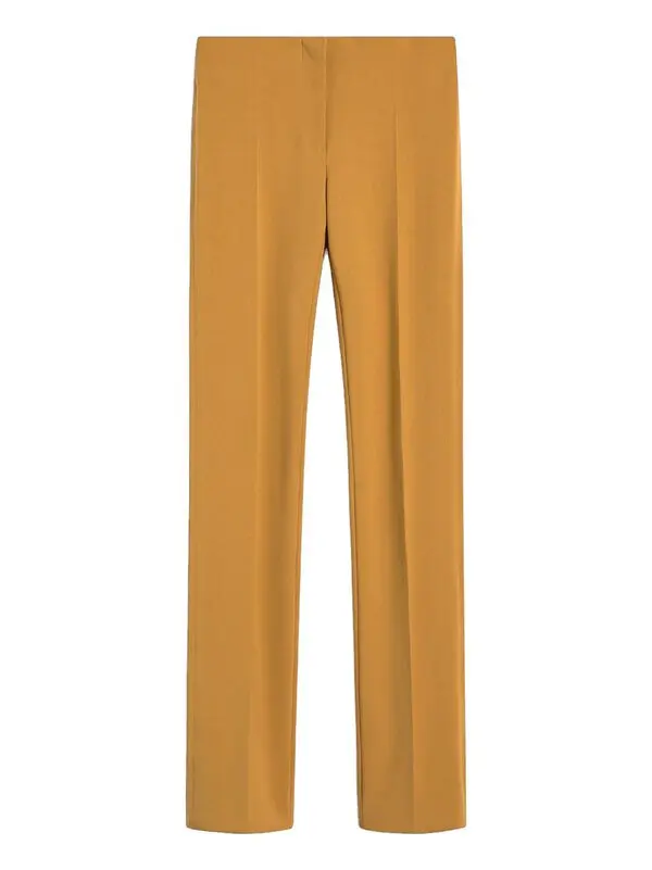 Max Mara Low-rise Straight-leg Trousers - Ochre